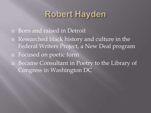 Poets of the Harlem Renaissance | PPT