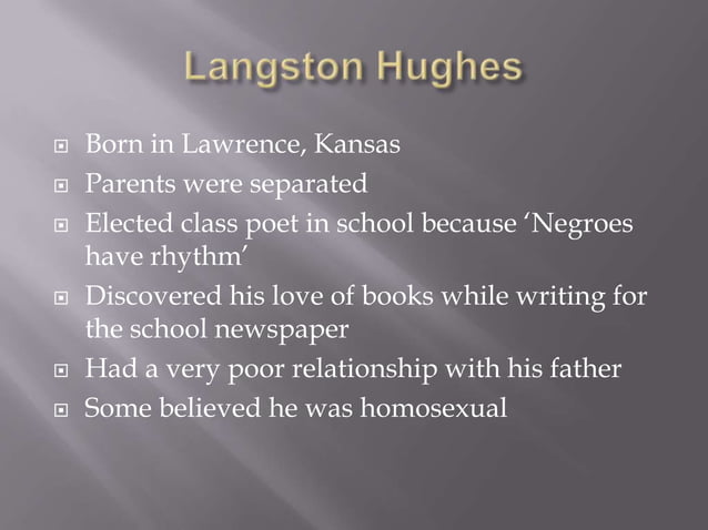 Poets of the Harlem Renaissance | PPT