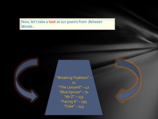 EN 102 --Poets & poetry -ch7 8 + MLA | PPTX | Musicals | Genres