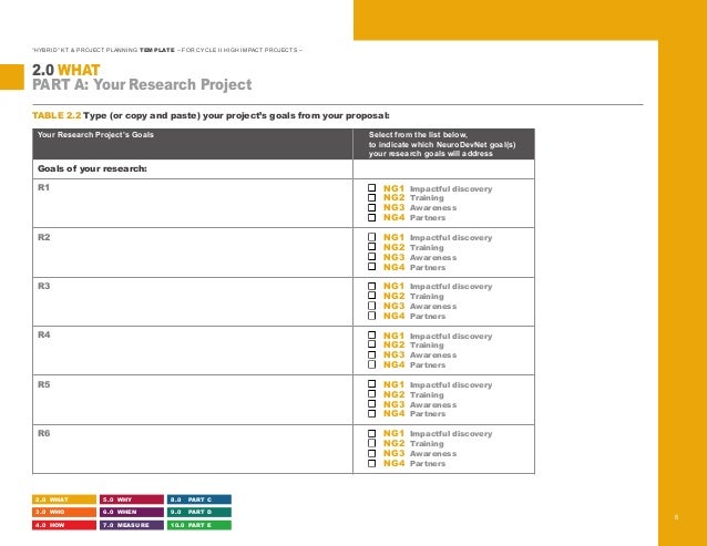 "Hybrid" KT & Project Planning Template