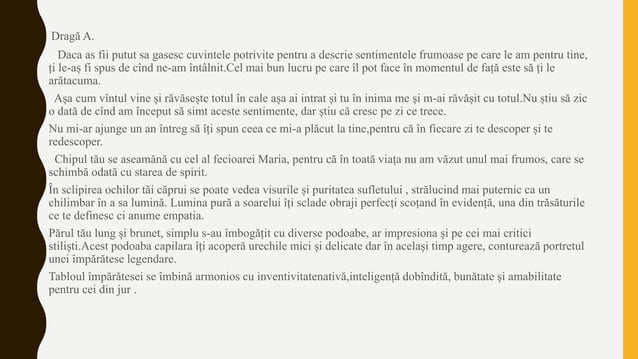 Scrisoare de dragoste | PPT