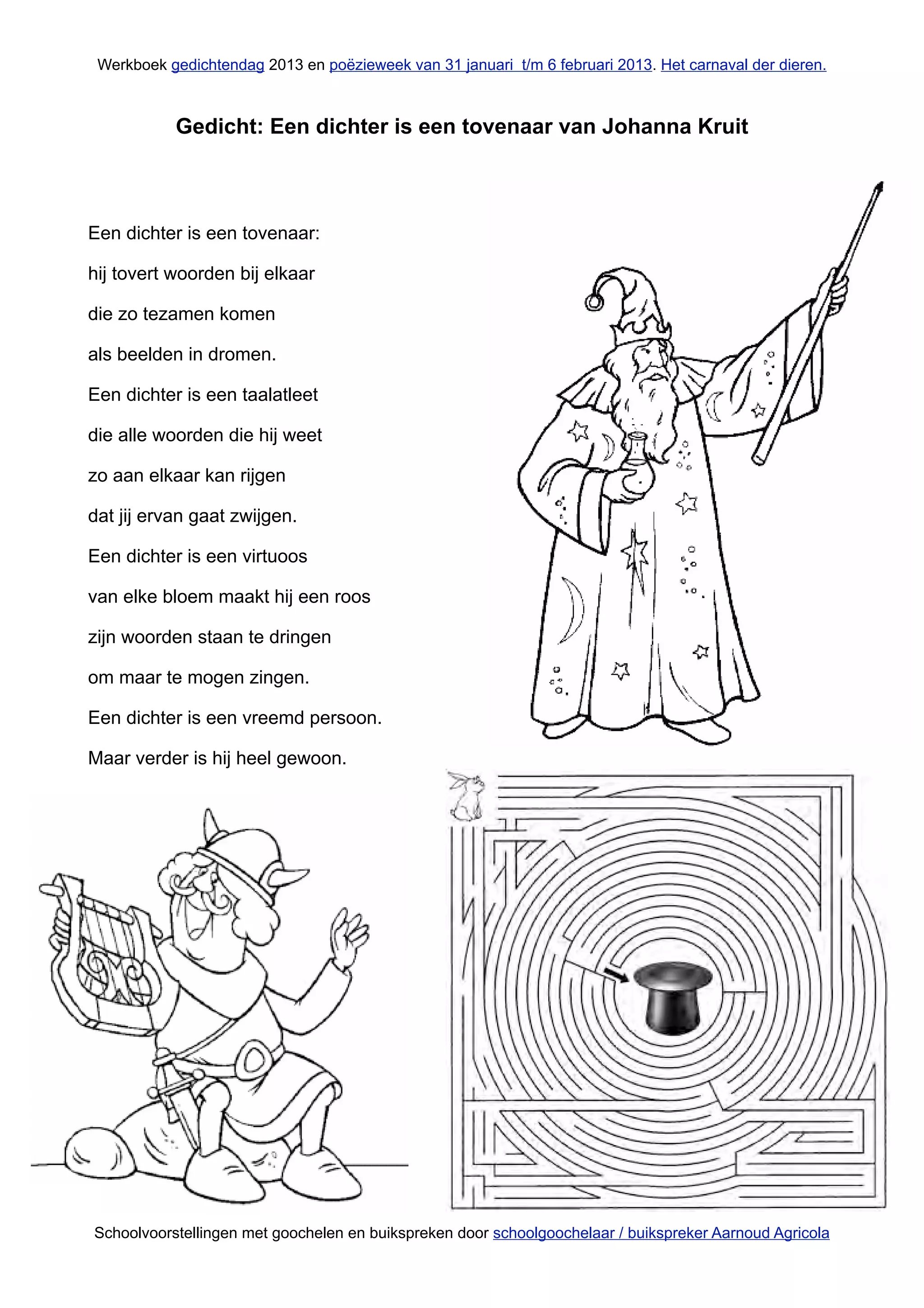 Poezie en muziek werkboek over het carnaval der dieren van ...