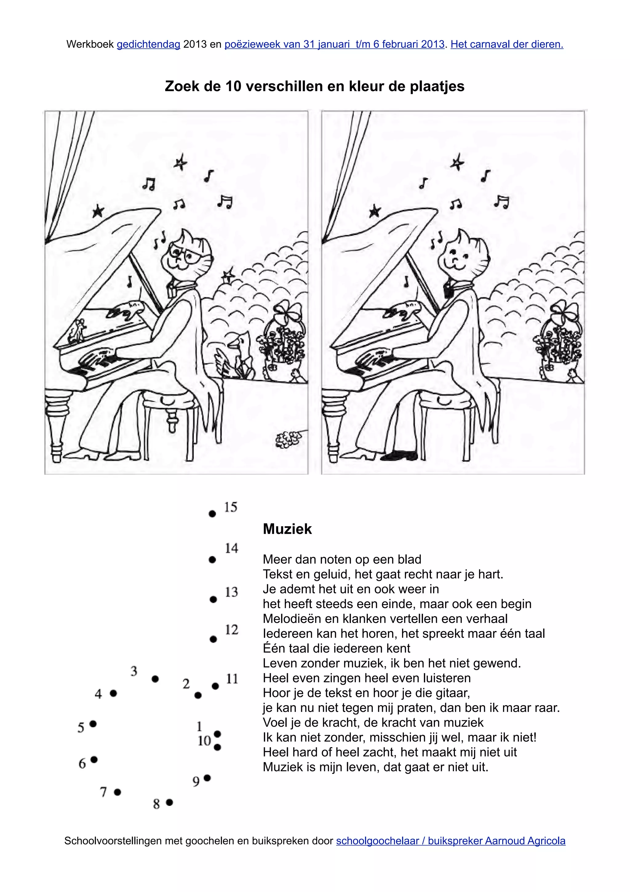 Poezie en muziek werkboek over het carnaval der dieren van ...