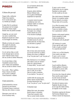 Poeziidememinescu | DOC