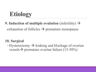 Premature Ovarian Failure | PPTX