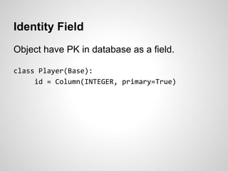 PofEAA and SQLAlchemy | PPT