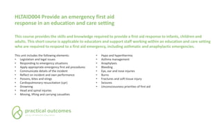 Study First Aid Courses | PPT