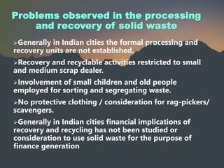 problems of solid waste management | PPTX