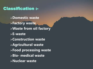 problems of solid waste management | PPTX