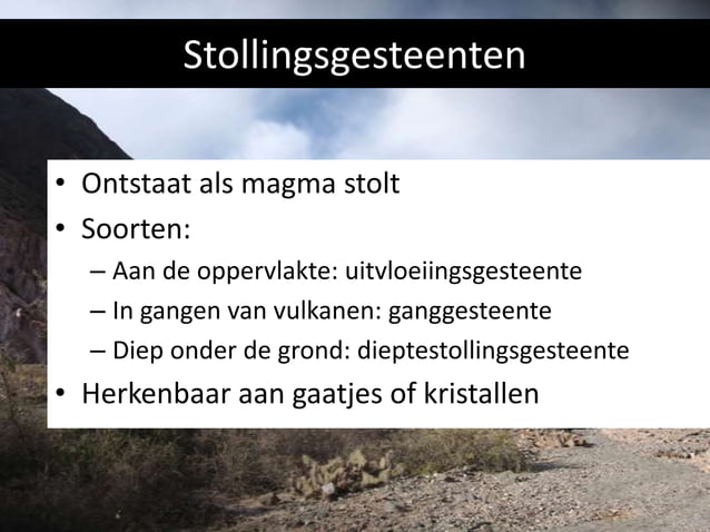 PO gesteenten herkennen | PPT