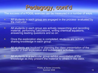 Pogil At Xavier University | PPT