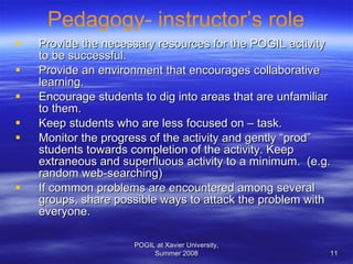 Pogil At Xavier University | PPT