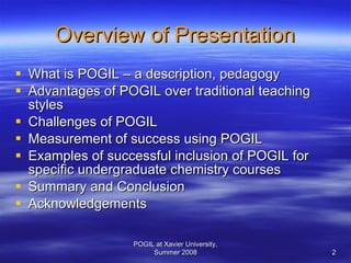 Pogil At Xavier University | PPT
