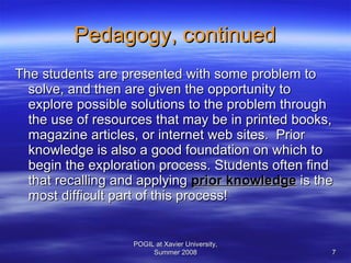 Pogil At Xavier University | PPT