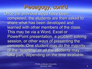 Pogil At Xavier University | PPT