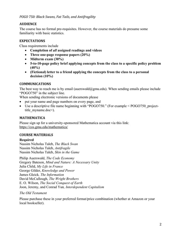 Black Swans, Fat Tails, and Antifragility: Extreme Value Statistics for ...