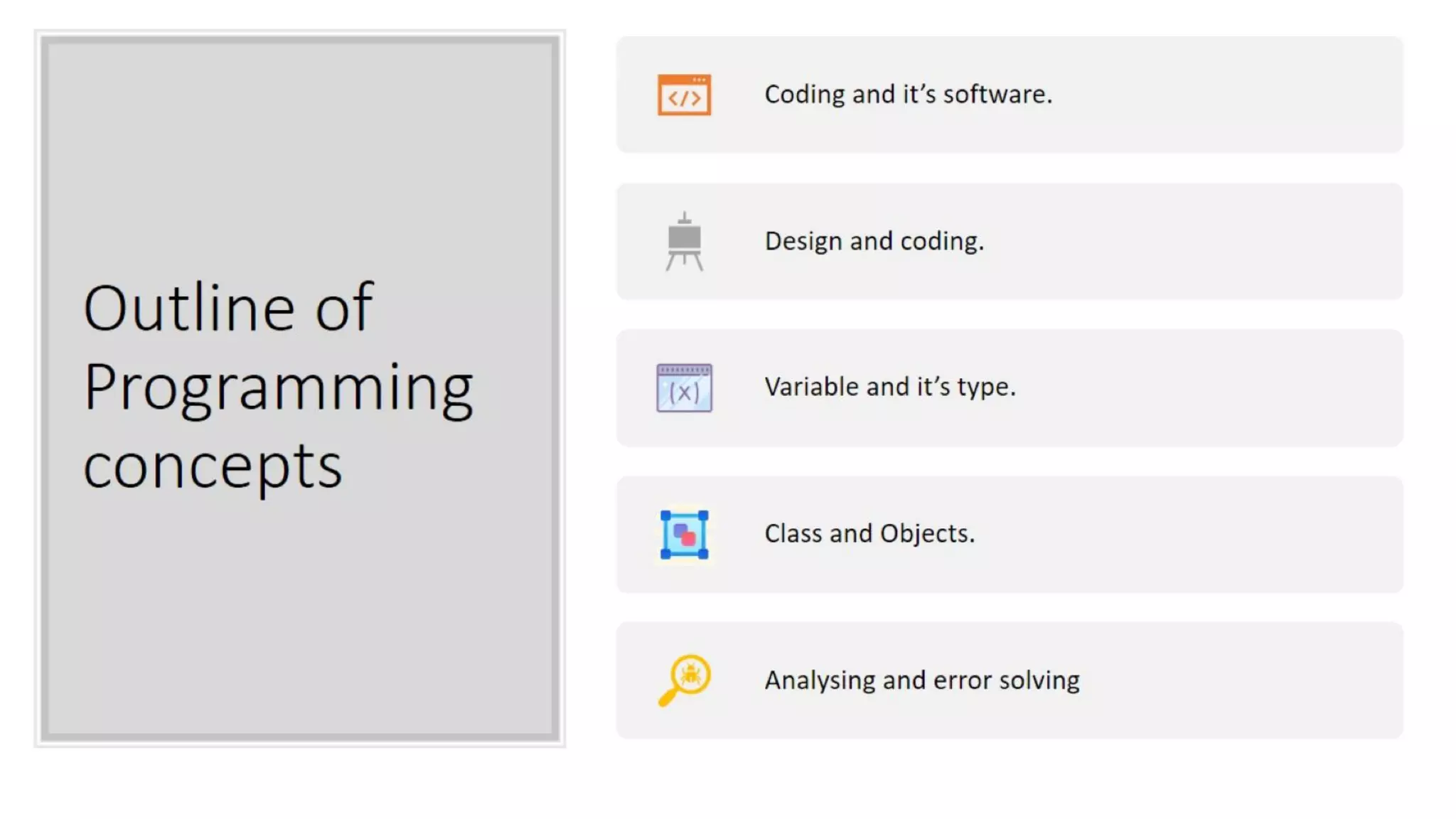 Pogramming concepts | PPT