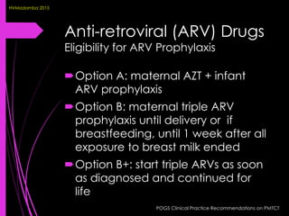 POGS Clinical Practice Recommendations on PMTCT of HIV | PPTX