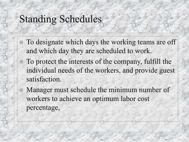 housekeeping staffing patterns | PPT