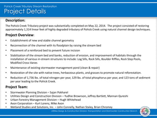 Pohick Creek Tributary Stream Restoration Project | PPTX