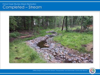 Pohick Creek Tributary Stream Restoration Project | PPTX