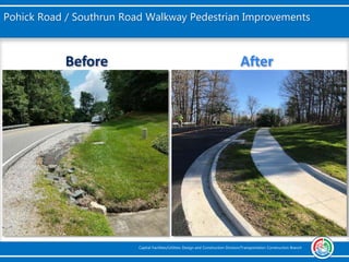 Pohick Road - South Run Road Walkway Pedestrian Improvements | PPT