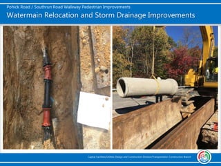 Pohick Road - South Run Road Walkway Pedestrian Improvements | PPTX