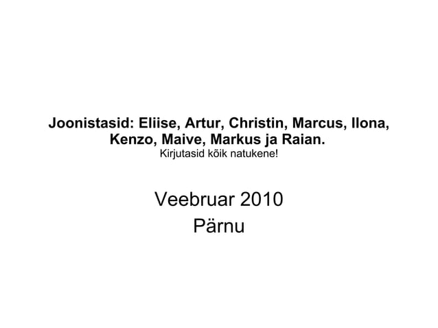 Pohja Konn | PPT