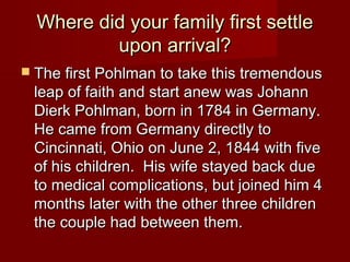 Pohlamn interview slides | PPT