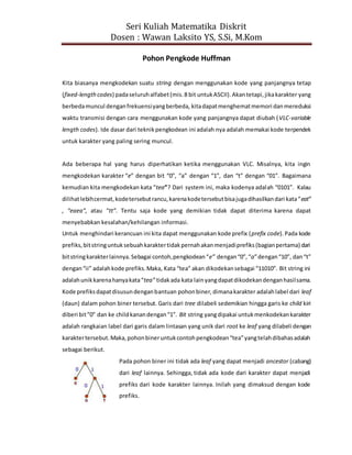 Pohon pengkode-huffman | DOCX