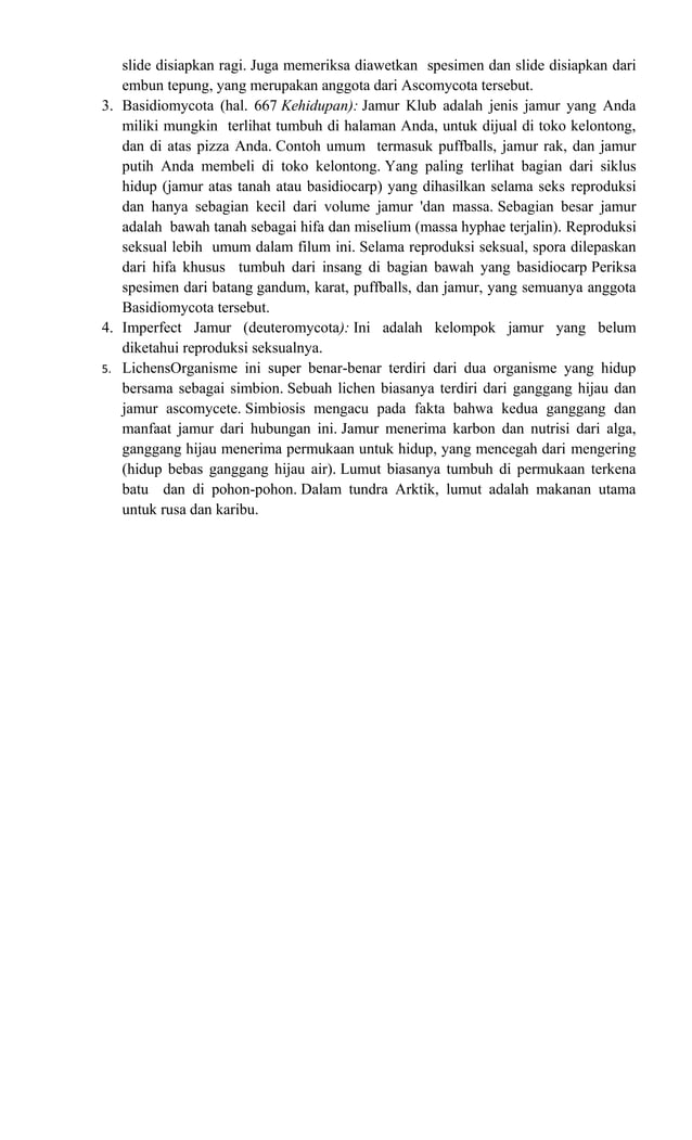 Pohon Filogeni Fungi | DOCX