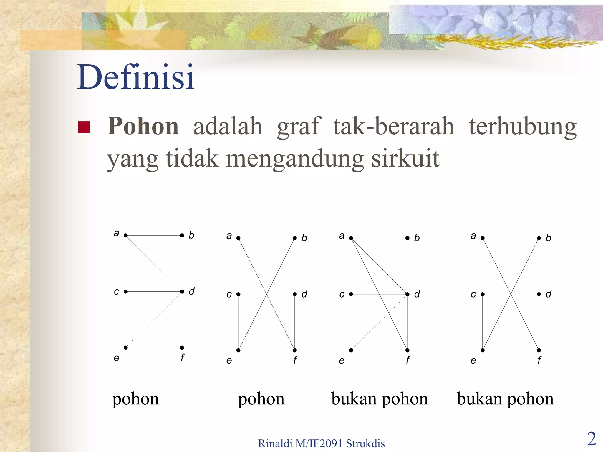 Pohon(tree) matematika diskrit | PPTX