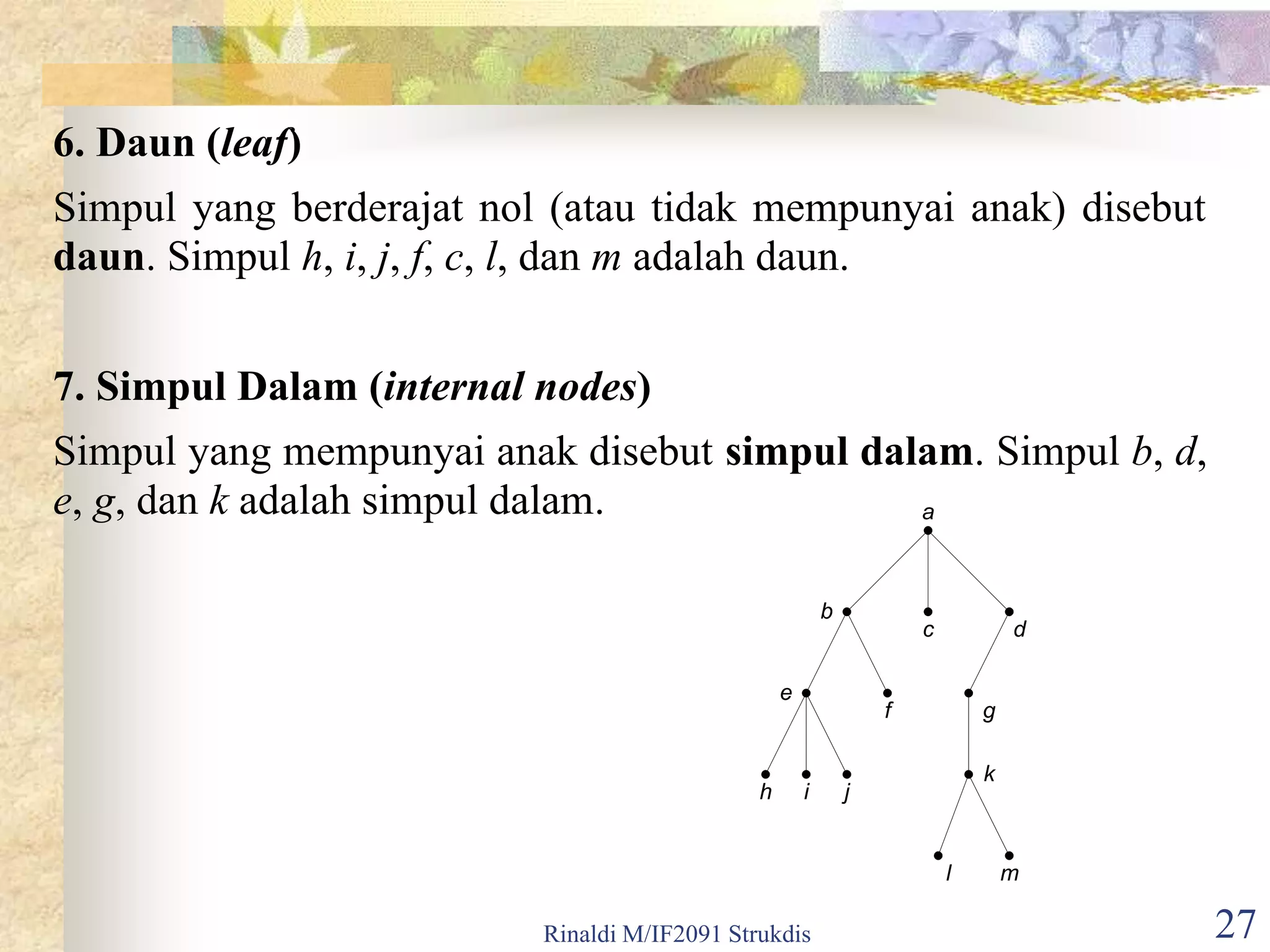 Pohon(tree) matematika diskrit | PPTX