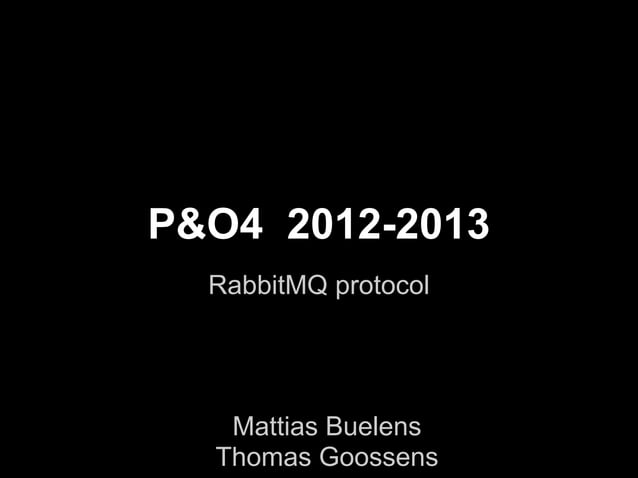 P&O4 htttp protocol | PDF