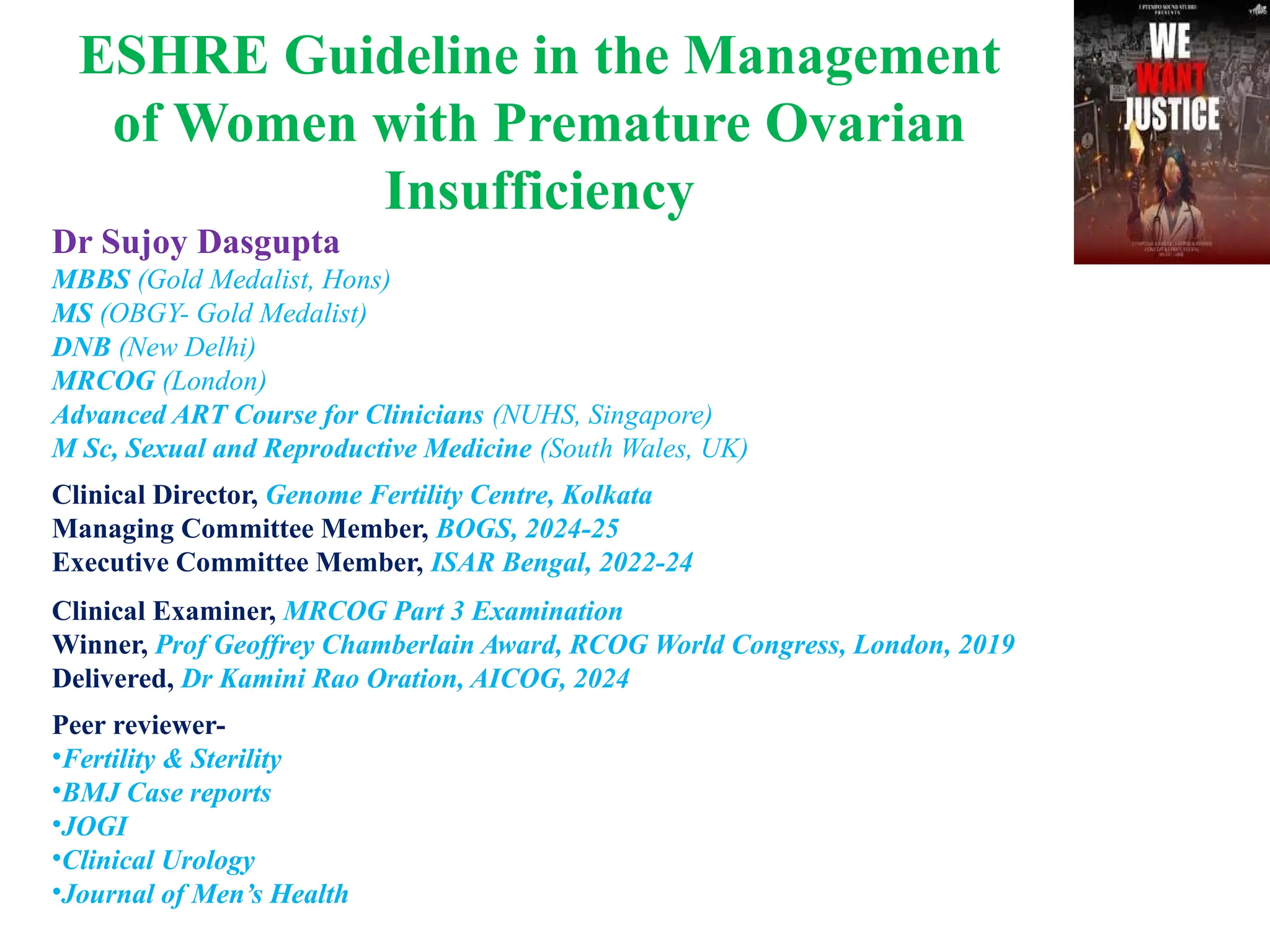 ESHRE Guideline on the Management of women with premature ovarian ...