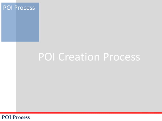 Poi creation process | PPT