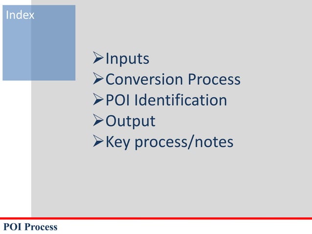 Poi creation process | PPTX