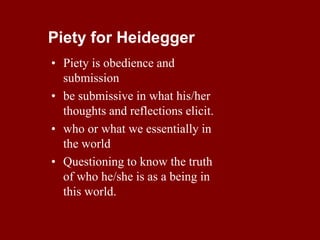 Poiesis, questioning, enframing | PPTX