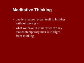 Poiesis, questioning, enframing | PPTX