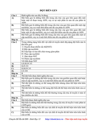 độT biến gen | PDF