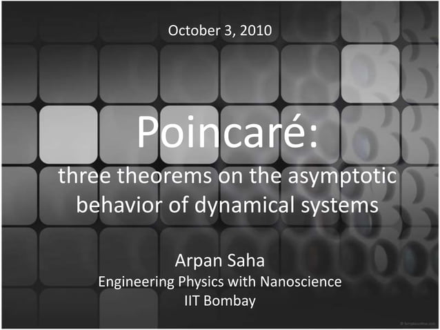 Three Theorems of Poincare | PPTX | Physics | Science