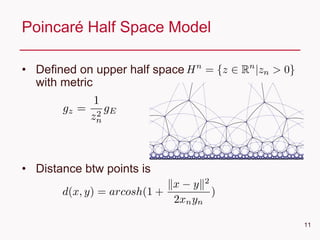 Poincare embeddings for Learning Hierarchical Representations | PPTX