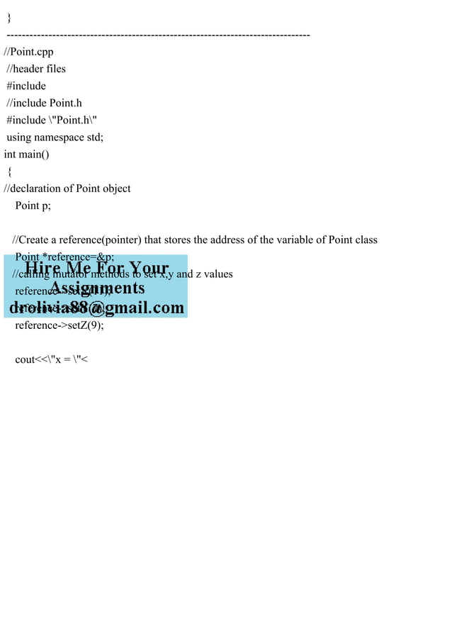 Point.h header file #ifndef POINT_H #define POINT_H Po.pdf