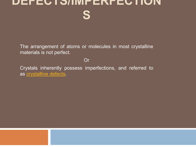 Point defects | PPTX