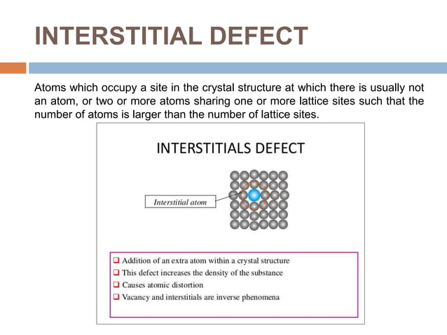 Point defects | PPTX