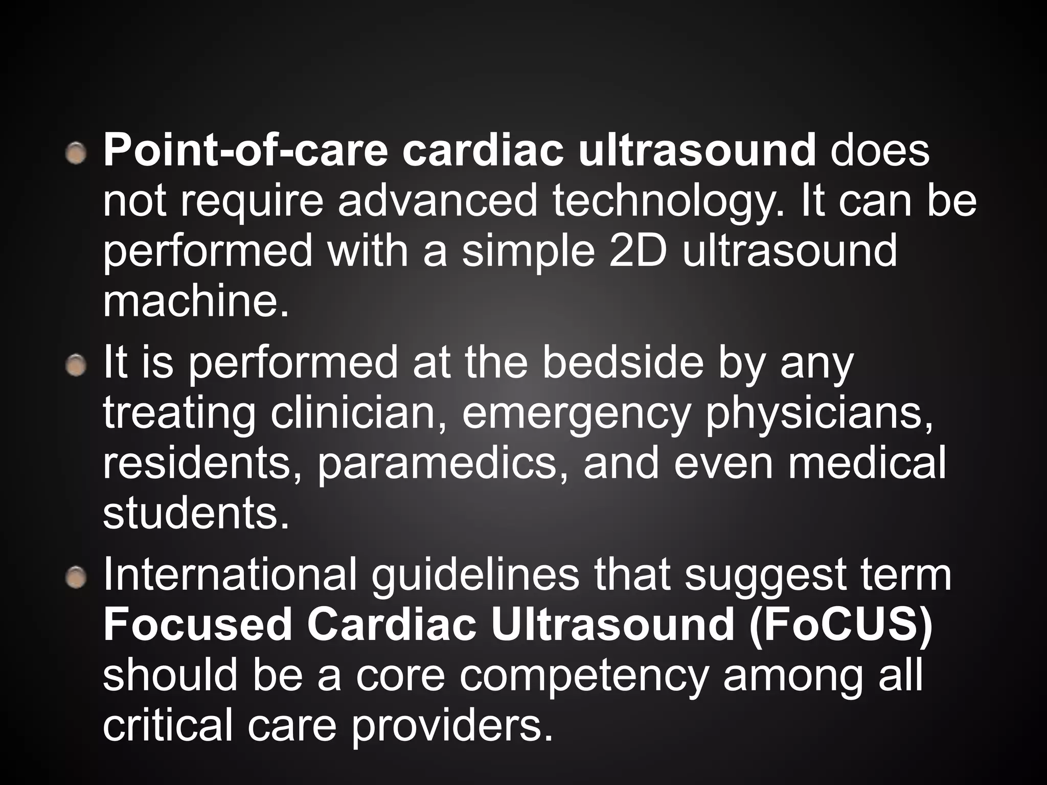 Focused Cardiac Ultrasound | PPTX