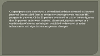 Point-of-Care Ultrasound Diagnosis an Asset for IBD Patients | PPT