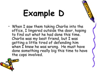 Point of View Slidedeck, Explain the different POVs | PPT