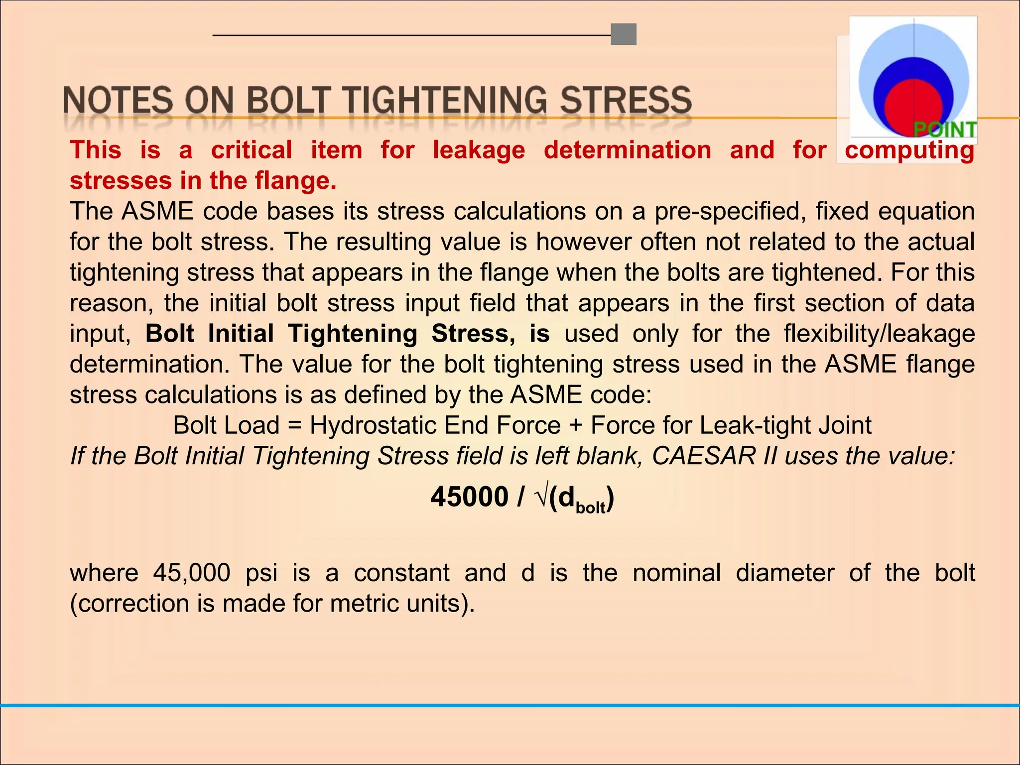 Pipe Stress Analysis by Computer-CAESAR II.ppt