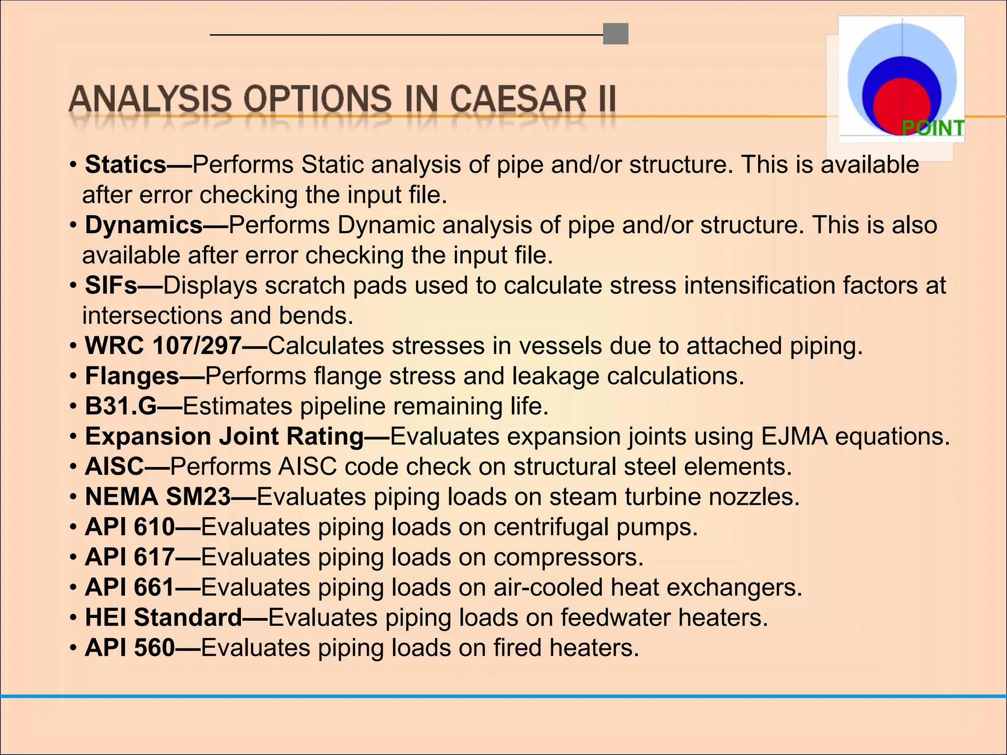 Pipe Stress Analysis by Computer-CAESAR II.ppt